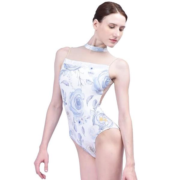 (s.lemon) バレエ レオタード 花 柄、大人ハイネック ノースリーブレオタード バレエ 花 柄 白175商品コード：66079722474サイズ：XLカラー：ホワイト伸びが良く、優しい肌触りの素材で仕上げました、しなやかで、シルエッ...