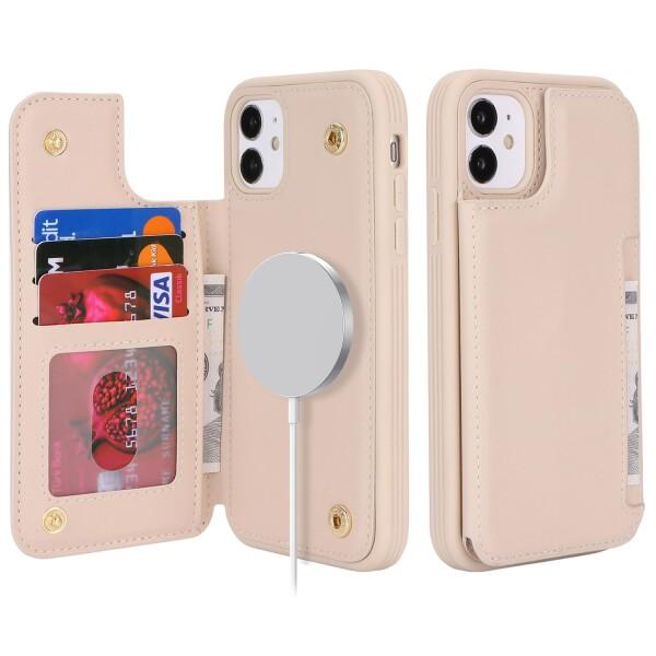 Sailortech iPhone 11 背面ケース 手帳型 アイフォン11 ケース アイフォン11 携帯カバー 財布型 Magsafe多機能携帯電話カード 手帳ケース PUレザー 収納付き Magsafe磁石吸着 ICカード収納 財布型 ...