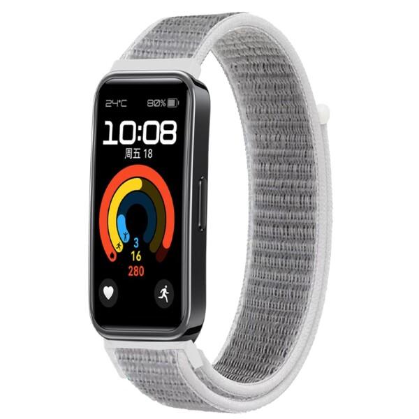 (ULIGADUO) 交換用バンド 互換性For HUAWEI Band 9に対応 ナイロン製ベルクロストラップ HUAWEI Band 9バンド 交換用 マルチカラー (グレー)商品コード：66079723179カラー：グレー【自由に調整...