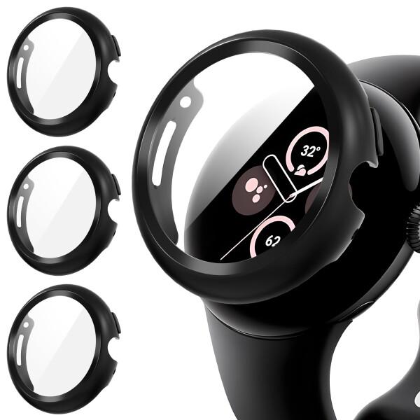 Suoman for Google Pixel Watch 3 41mm/2/1保護ケース(3個入り)ハードPC製for Google Pixel Watch 3 41mm/2/1保護カバー-黒+黒+黒商品コード：66079723308型番...
