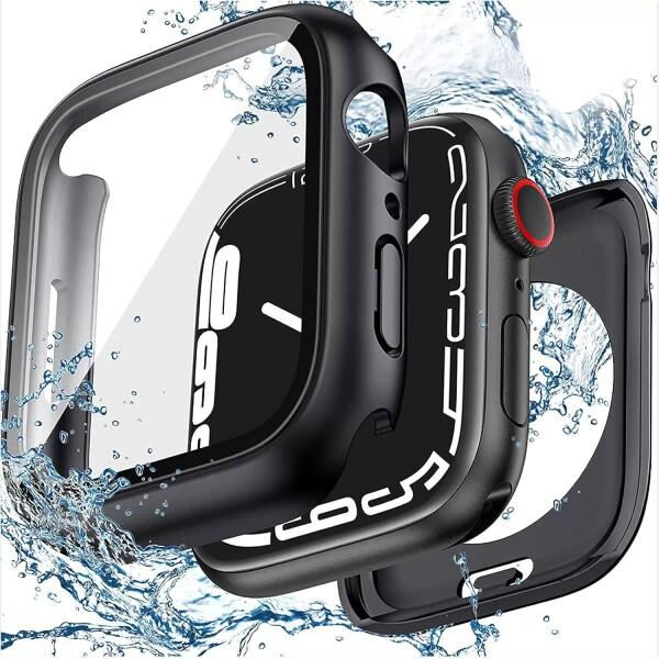 TOORQR対応 Apple Watch ケース アップルウォッチ カバー Series SE3/SE2/SE/6/5/4 40mm 360度全面防水 バンド 水泳・スポーツ専用 Apple Watch カバー 一体型 防水ケース日本旭硝子...