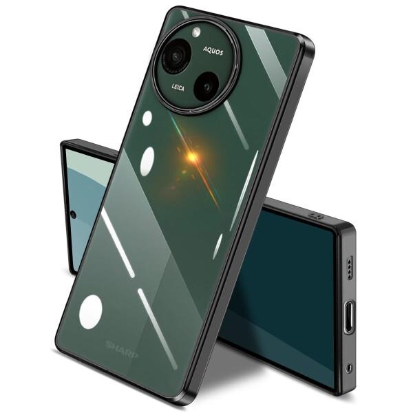 JOUMIN YAO For AQUOS R10/R9 ケース クリア 全面保護 SH-51E SH-51F カバー Sharp シャープ アクオス r10 r9 ソフト 透明 スマホケース TPU 薄型 耐衝撃 軽量 メッキ加工 携帯カバ...