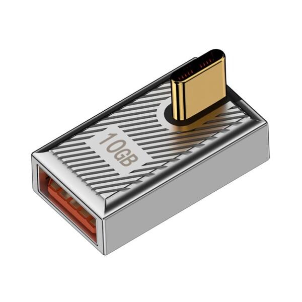 xiwai USB 3.1 Type C オス - USB 3.0 A メスアダプター 10Gbps メカサイバーパンクスタイル USB-C OTG データコンバーター ロープロファイル アングル合金シェル商品コード：66079725264...