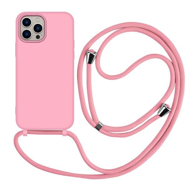 TMUJWS iPhone 13 Pro 用のケース シリコン 耐衝撃 衝撃吸収 tpu ソフト 肩掛け 斜めかけ 縄掛けケース アイフォン 13 pro 用のカバー 6.1インチ 全面保護 落下防止 ネックストラップ 調節可能なネックレス...