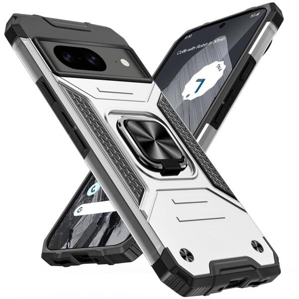 Tgaoleyd 対応 Google Pixel 8 用ケース リング付き 耐衝撃 薄型 PC対応 衝撃吸収 tpu フルプロテクトデザイン 指紋防止 グーグル ピクセル 8 用ケース 6.2インチ 軽量 レンズ保護 車載ホルダー対応 シリ...