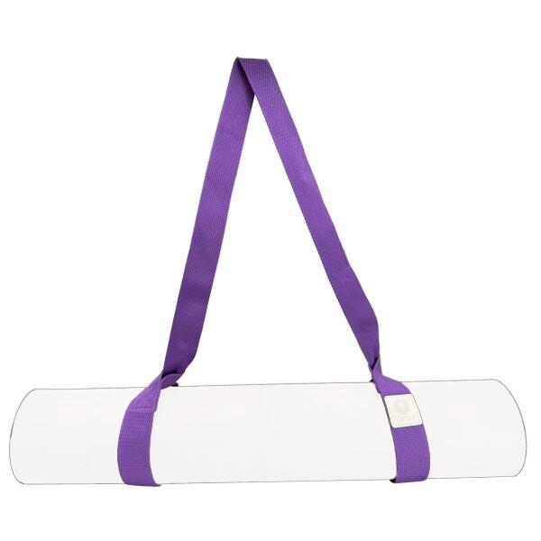 (TEEYAR) ヨガマット ストラップ スリング 丈夫 ポリエステル コットン ヨガマット キャリア/ヨガストラップ 調節可能なループ付き. 2年間の品質保証 (160 x 3.8 cm, ライトパープル)商品コード：6607972677...