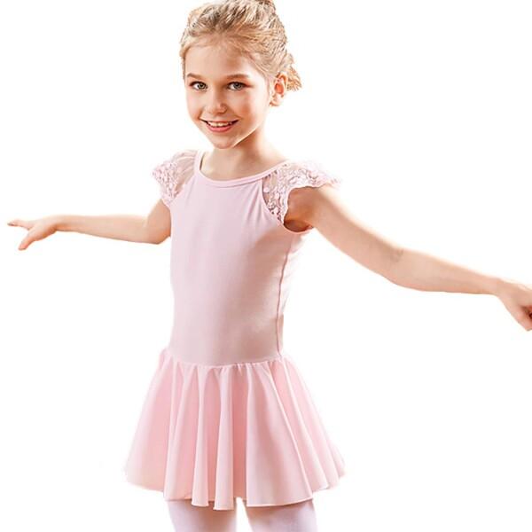 Manana ma4 Silkily マナナ レオタード バレエ キッズ ジュニア レース スカート スナップ付 (ピンク, 130)商品コード：66079726948サイズ：130カラー：ピンク愛らしい花柄のレースがとっても可愛いプリンセ...
