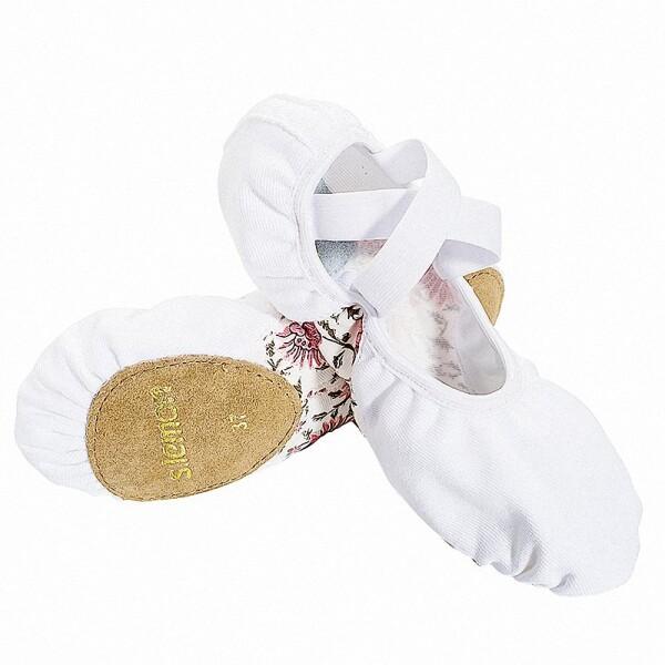 (s.lemon) ホワイト弾性キャンバスダンスシューズバレエシューズヨガシューズジムシューズ 白花, 34EU商品コード：66079726952サイズ：19.5 cmカラー：ホワイト花