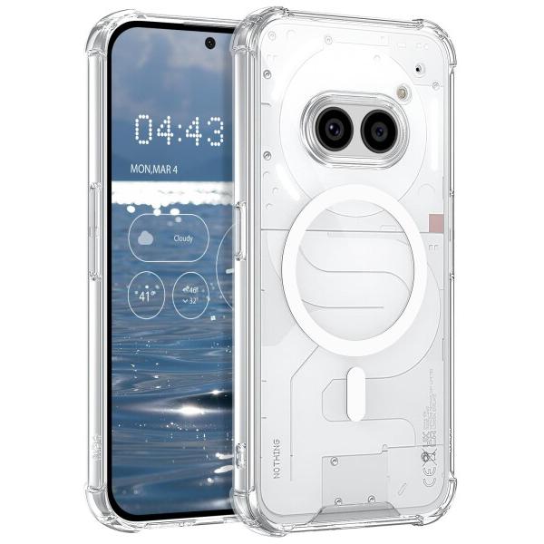 DUEDUE Nothing Phone 2A ケース MagSafe対応 マグネット搭載 クリア ワイヤレス充電 Nothing Phone 2a ケース一体型 薄型 マット感 レンズ保護 指紋防止 耐衝撃商品コード：6607972724...