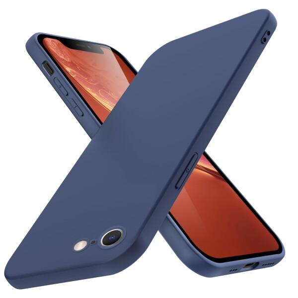 TLOMPLO 対応 iPhone SE3 8/7/se2/se3 用の ケース シリコン 薄型 スリム 磨り表面 指紋防止カバー 柔らかい裏地 8ケース耐衝撃 カバー ネックストラップ米軍MIL規格 ワイヤレス充電対応ストラップホール付き...