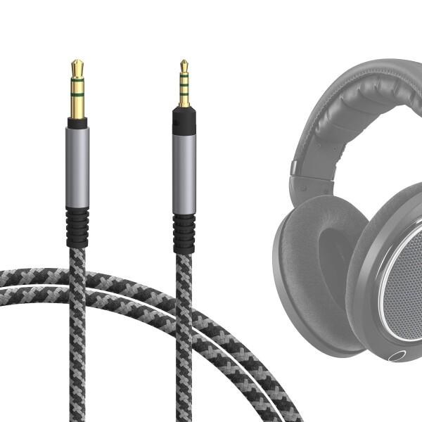 Geekria ケーブル ナイロン編組 互換性 オーディオコードゼンハイザー Sennheiser HD620S, HD599SE, HD599, HD598, HD598SE, HD560S, HD598SR, HD400Pro, HD5...