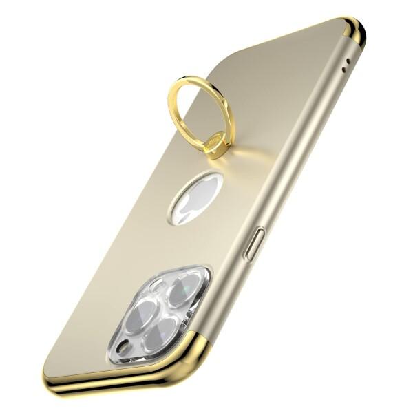 S Segoi Compatible with リング ケース 13 Pro ケース リング付き 3パーツ式 スタンド機能 衝撃防止 薄型 携帯カバー (ゴールド)商品コード：66079728662型番：CASE13-SDSZHサイズ：13...