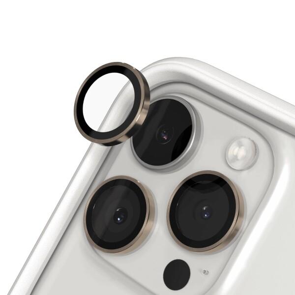 RHINOSHIELD (ライノシールド) (iPhone 16 Pro / 16 Pro Max) 対応9H強化ガラス製カメラ保護フィルム｜耐衝撃性 耐傷性 高透過率 飛散防止 防霧 - ゴールド商品コード：66079728835型番：L...