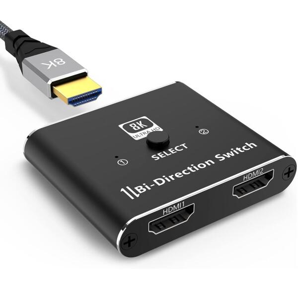 (新登場) HDMI 2.1 切替器 Chayoo  2入力1出力⇔1入力2出力 双方向 セレクター 分配器 手動 HDMI切り替え器 48Gbps高帯域 HDCP2.3 PS5/PS4 pro/Xbox/TV-box/PC/Switch/...