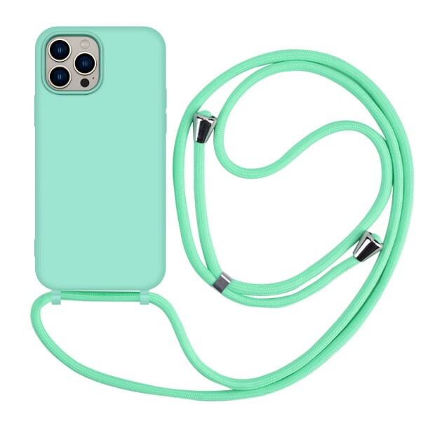 TMUJWS iPhone 13 Pro 用のケース シリコン 耐衝撃 衝撃吸収 tpu ソフト 肩掛け 斜めかけ 縄掛けケース アイフォン 13 pro 用のカバー 6.1インチ 全面保護 落下防止 ネックストラップ 調節可能なネックレス...