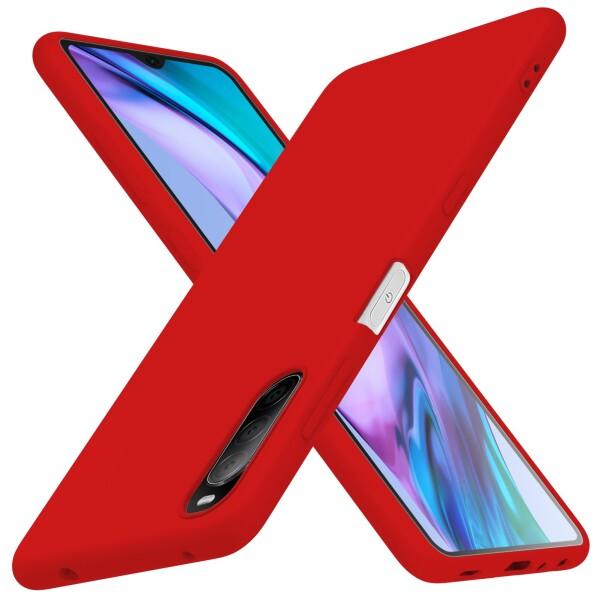 TLOMPLO 対応 Xperia 10 III 用の ケース シリコン 薄型 tpu スリム 磨り表面 指紋防止 カバー 柔らかい裏地 SO-52A / SOG02 ケース耐衝撃 米軍MIL規格 ワイヤレス充電対応ストラップホール付き 黄...