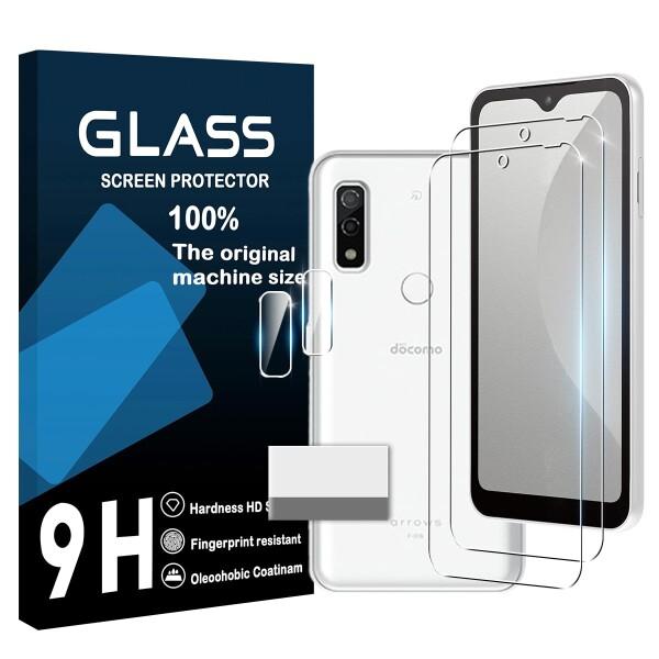 cronincards 対応 Arrows We F-51B ガラスフイルム ＋ レンズ保護フィルム（2+2枚入）対応 Arrows We F-51B フィルム 対応 アローズ we f-51b 保護フィルムCRONINP-F51B商品コー...