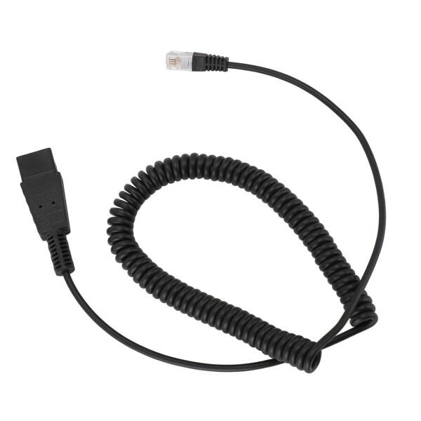 RJ9 - QD アダプターケーブル、クイックディスコネクトヘッドセットコイルコード QD ヘッドセット用、Avaya IP 1608 1616 9610 9620 9620L 9620C商品コード：66079730276型番：VBESTL...