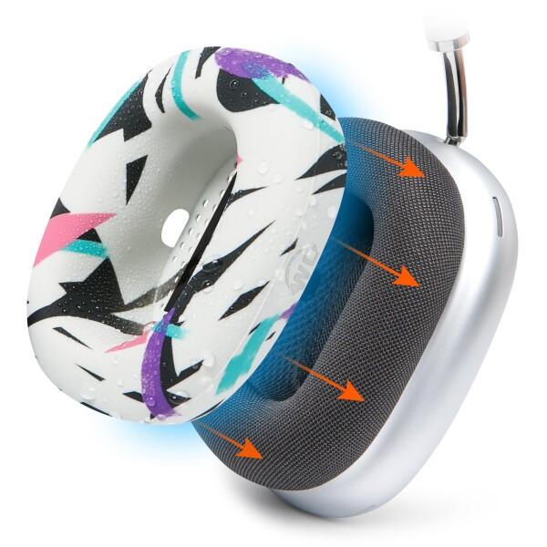 WC SweatZ Max - Wicked Cushions 製 Airpods Max 用保護イヤーパッド カバー |防汗&amp;簡単に洗える |完全なイヤーパッドの汗からの保護 | 90年代 ホワイト商品コード：6607973029...