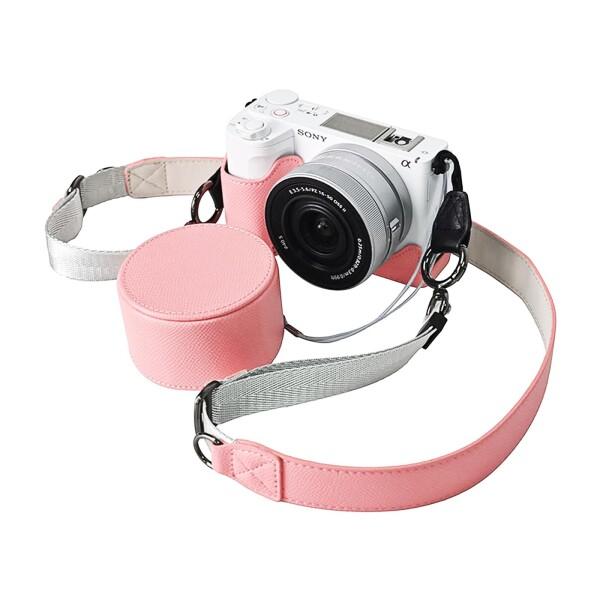 VOVMOEYA カメラケース For SONY ZV-E10II ZV-E10markii ZV-E10M2，ZVE10 IIボディケース For ソニー ZV-E10M2カメラケース ZV-E10markii カメラ保護カバー PUレザ...