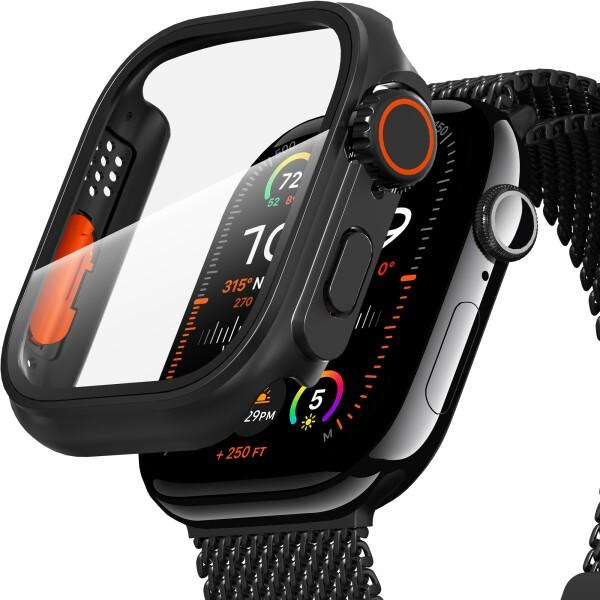 Suoman for Apple Watch Series 11/10 42MMケースアップルウォッチ42MMケース 高精細 硬質PC一体型保護カバー-ブラック商品コード：66079730793型番：for-Apple-Watch-Seri...