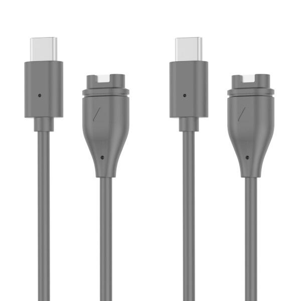 MoKo ガーミン用充電ケーブル Type-C チャージケーブル 1m usb-c 充電器 データ転送 急速充電 Vivoactive6/5/4/3、Fenix8/7/7S/7X/6/5、Forerunner970/570/265/165/...