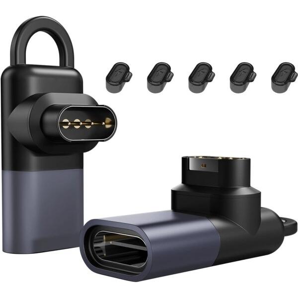 Garminガーミン用変換アダプター適合GarminApproach S70/ForeAthlete 945/Fenix/Instinct2 用変換マイクロ 急速充電 コンパクト 持ち運び便利 耐久性 安全? Type-Cケーブル適用 ve...