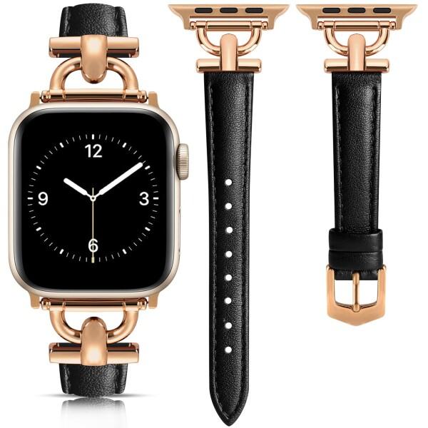 コンパチブル アップルウォッチ バンド スリムレザー製 Apple Watch バンド レディース 女性 iWacth Series 10/9/8/7/6/5/4/3/2/1/SE/Ultra/Ultra2に対応 あっぷるうぉっち 本革 レ...