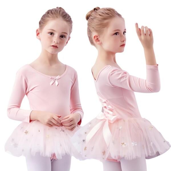 MARBEINE レオタード バレエ 子供 半袖 キッズ ジュニア 女の子 長袖 スカート ダンス 衣装 105 110 120 130 140 150 160 バレエ用品 練習着 演出服 新体操商品コード：66079731293サイズ：1...