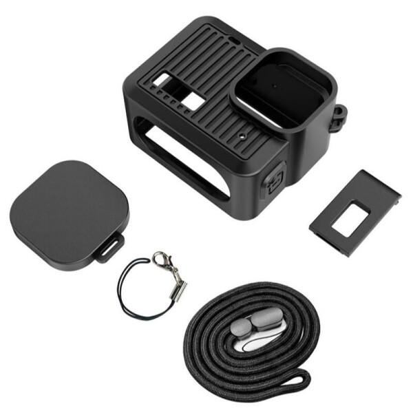 GoPro HERO 4k カメラ 用 アクセサリー5 セット（電池カバー+ ブラックシリコンケース＋レンズカバー＋ハンドストラップ+ネックストラップ ストラップ ）商品コード：66079731497型番：GP4K-5TZ-10カラー：ブラ...