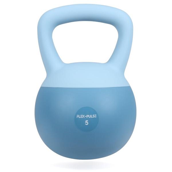 FLEX-PULSE（フレックスパルス）ソフトケトルベル (5kg/ブルー)商品コード：66079732065型番：FXP-SKBカラー：5kg/ブルー【やわらかい素材のケトルベル】FLEX-PULSEブランドのご家庭での利用に適した「やわ...