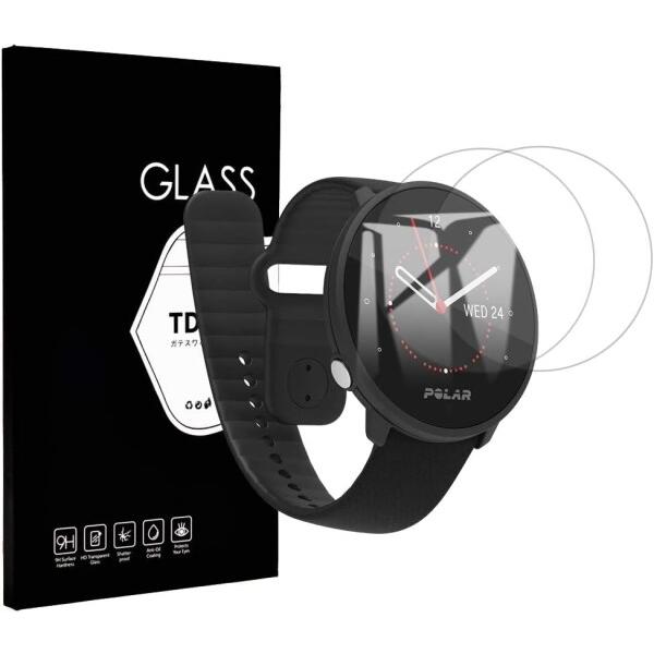 2枚入 TDITD FOR Polar unite/ignite 強化ガラス Polar unite 液晶保護フィルム Polar unite ガラスフィルム 日本製素材旭硝子製 Polar unite フィルム 直径:39mm商品コード：...