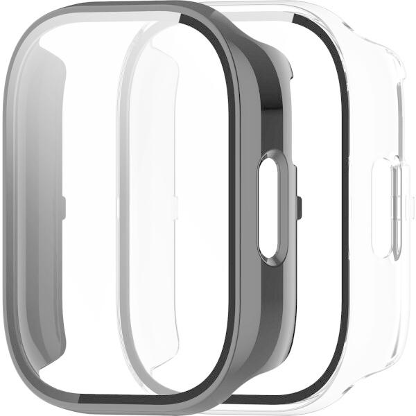 GYOKUYU「2色セット」コンパチブルRedmi Watch 5 Active 保護カバー +ガラスフィルム 一体型ケース Redmi Watch 5 Active ケース 防塵 ガラス素材 PC素材 薄型 軽量 飛散防止 Redmi W...