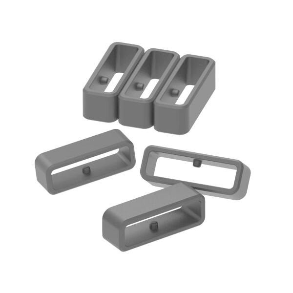 For Garmin Forerunner 220 230 235 255 35 745 965 955 945 935 970バンドと互換性のある交換用セキュアリング（6個パック）シリコンコネクタキーパーファスナーリングホルダーAppro...