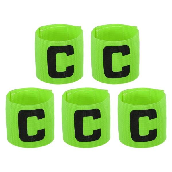 PATIKIL キャプテン腕章 5個セット アウトドアフットボールトレーニングチーム用 調整可能な弾性キャプテン腕章 蛍光緑商品コード：66079732617型番：pta240119tt000321jpカラー:蛍光緑;腕章の寸法:30 x ...