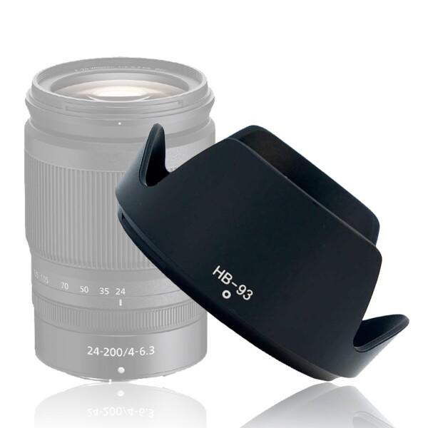 ニコン HB-93 レンズフード互換 Nikkor Z 24-200mm f/4-6.3 VR レンズ対応商品コード：66079733024型番：ZGZ-HB93-JPサイズ：HB-93【HB-93 レンズフード互換】撮影する時、雑光などを...