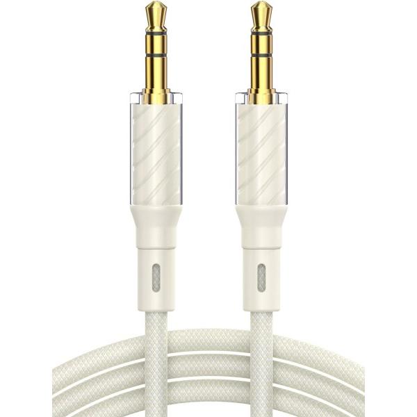 Senetem 3.5mm オーディオケーブル 1.5m auxケーブル ヘッドホンケーブル オス-オス ステレオミニプラグ ハイレゾ音質 ナイロン編み 高耐久性 ヘッドホン/スピーカー/音響/車/iPhone/iPad/iPod/PCなど...