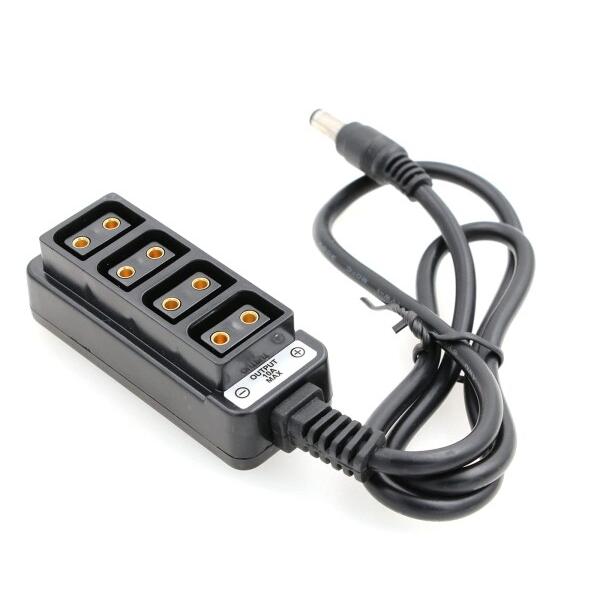 Zblzgp 4ポート Dtap メススプリッタハブからDC 2.5電源ケーブル Tilta ARRI RED カメラ用商品コード：66079733099カラー：レッドDC 2.5電源、4ポートP-タップメスカメラ電源分配器用。接続A:4ポ...