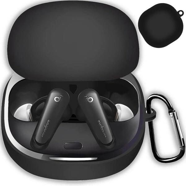 BOOLINN Anker Soundcore Liberty 4 ケース対応 サウンドコアリバティ4 360°プロテクションシリコン素材 防水 キズ防止 軽量小型 装着充電可能 耐衝撃 カラビナ付き soundcore liberty 4...