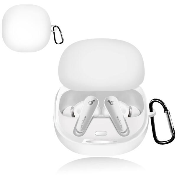 JSFOYU anker soundcore liberty 4 用 ケース アンカー サウンドコアリバティ4 ケース シリコン 軽量 薄型 耐衝撃 滑り止め 保護カバー 落下防止 紛失防止 防塵 充電便利 anker soundcore ...