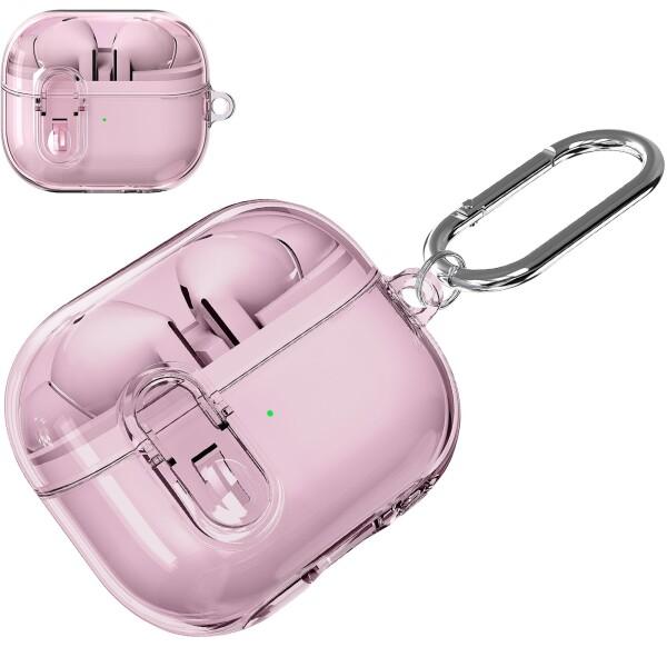 Miimall for Galaxy Buds3 FE / Buds3 Pro/Buds 3用ケース 透明 ギャラクシーバッズ 3 / プロ / 3FE用ハードカバー Galaxy Buds 3 FE/Proクリアケース 安全ロック付き 落...