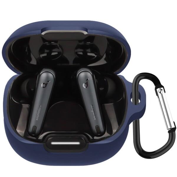 TOORQR For Anker Soundcore Liberty 4 NC ケース カバー Anker Soundcore Liberty 4 NCシリコン素材 ケース 保護カバー 防水 防塵 落下防止 キズ防止 全面保護 軽量 カラビ...