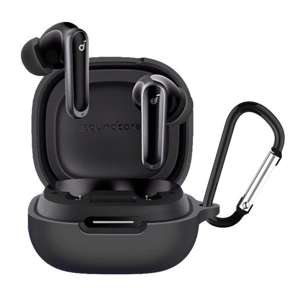 TOORQR For Anker Soundcore P40i ケース カバー Soundcore P40iシリコン素材 ケース 保護カバー 防水 防塵 落下防止 キズ防止 全面保護 軽量 カラビナ付き(ブラック)商品コード：6607973...