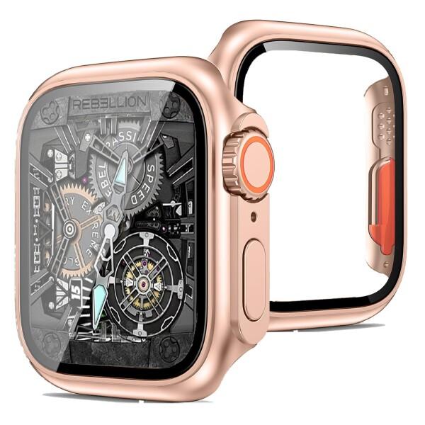 BUITFOU Apple Watch カバー Series 9/8/7 45mm 対応 アップルウォッチ用 ケース と互換性があり 数秒で Ultra Apple Watch ケース対応 全面保護 超薄型 装着簡単 耐衝撃 高透過率 指紋...