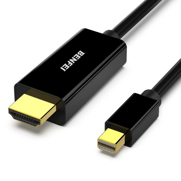 BENFEI Mini DisplayPort - HDMI ケーブル、1.8m Mini DP - HDMI ケーブル (Thunderbolt 2互換) MacBook Air/Pro、Surface Pro/Dock、モニター、プロジ...