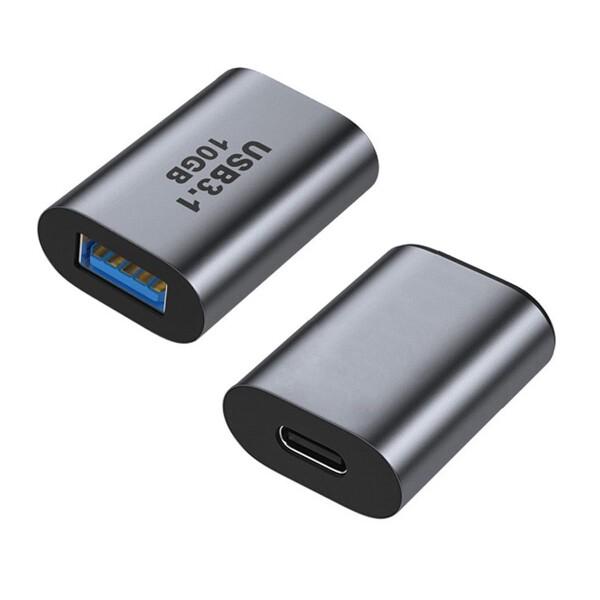 CYアダプタUSB-C USB 3.1 C型メス型からUSB 3.0 Aメス型データアダプタまでの10 Gbpsデータ電源は、ノートパソコンタブレット携帯電話に適している商品コード：66079735445型番：UC-082-AFCF-HXア...