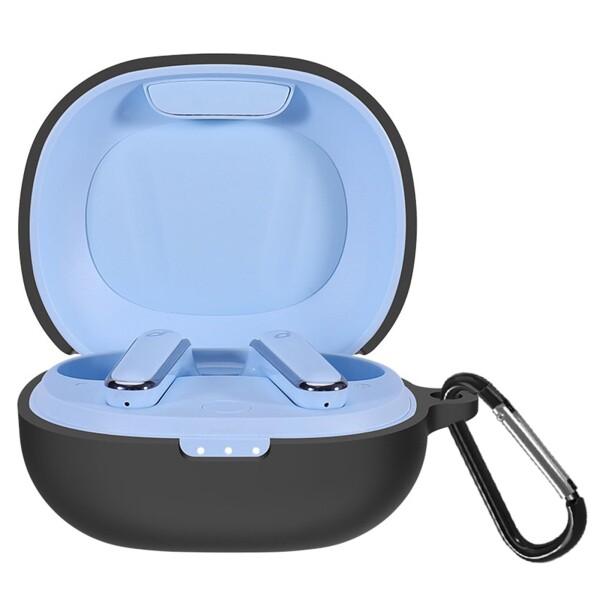 BUITFOU For Anker SoundcoreLife P3 ケース Soundcore Life P3 保護カバー Life P3 ケース 柔らかい シリコン製 落下防止 キズ防止 耐衝撃 防塵 軽量 装着充電可能 カラビナ付き ...