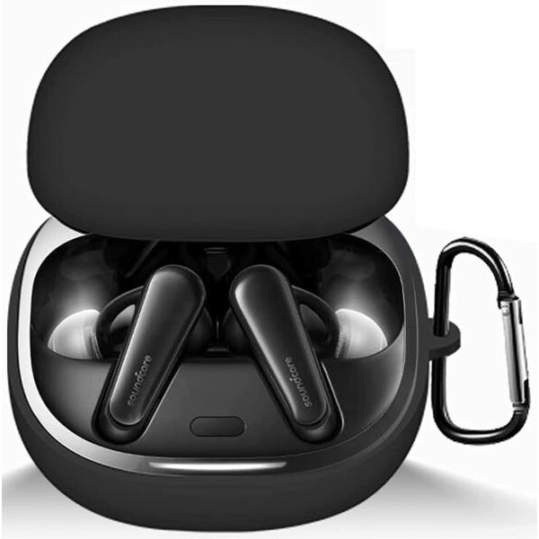 LAYJOY Anker Soundcore Liberty 4 用 ケース カバー シリコーンケース anker soundcore liberty 4 保護カバー 装着充電可能 全面保護 落下防止 キズ防止 耐衝撃 防塵 防水 軽量 収...