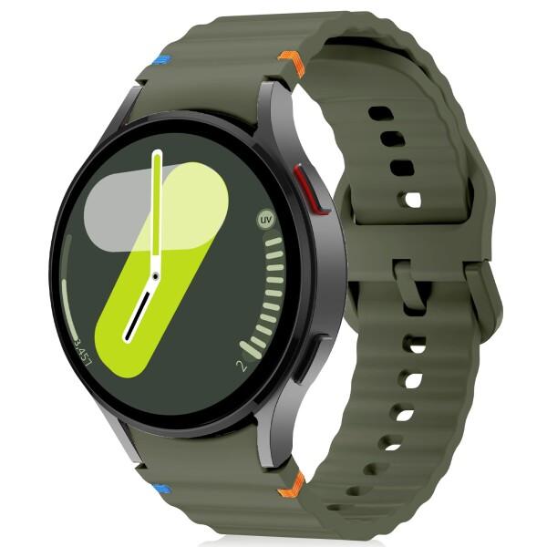 (RosMank) 20mm シリコン バンド Galaxy Watch FE/7/6/5/4 40mm 44mm/Watch 6 Classic 43mm 47mm/Watch 5 Pro 45mm/Watch 4 Classic 42m...