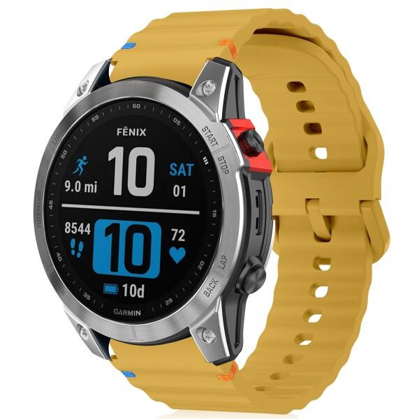 (RosMank) 20mm シリコン バンドGarmin Forerunner 570 42mm/Forerunner 165/Vivoactive 6/Vivoactive 5対応、 Garmin Venu Sq 2/Approach ...